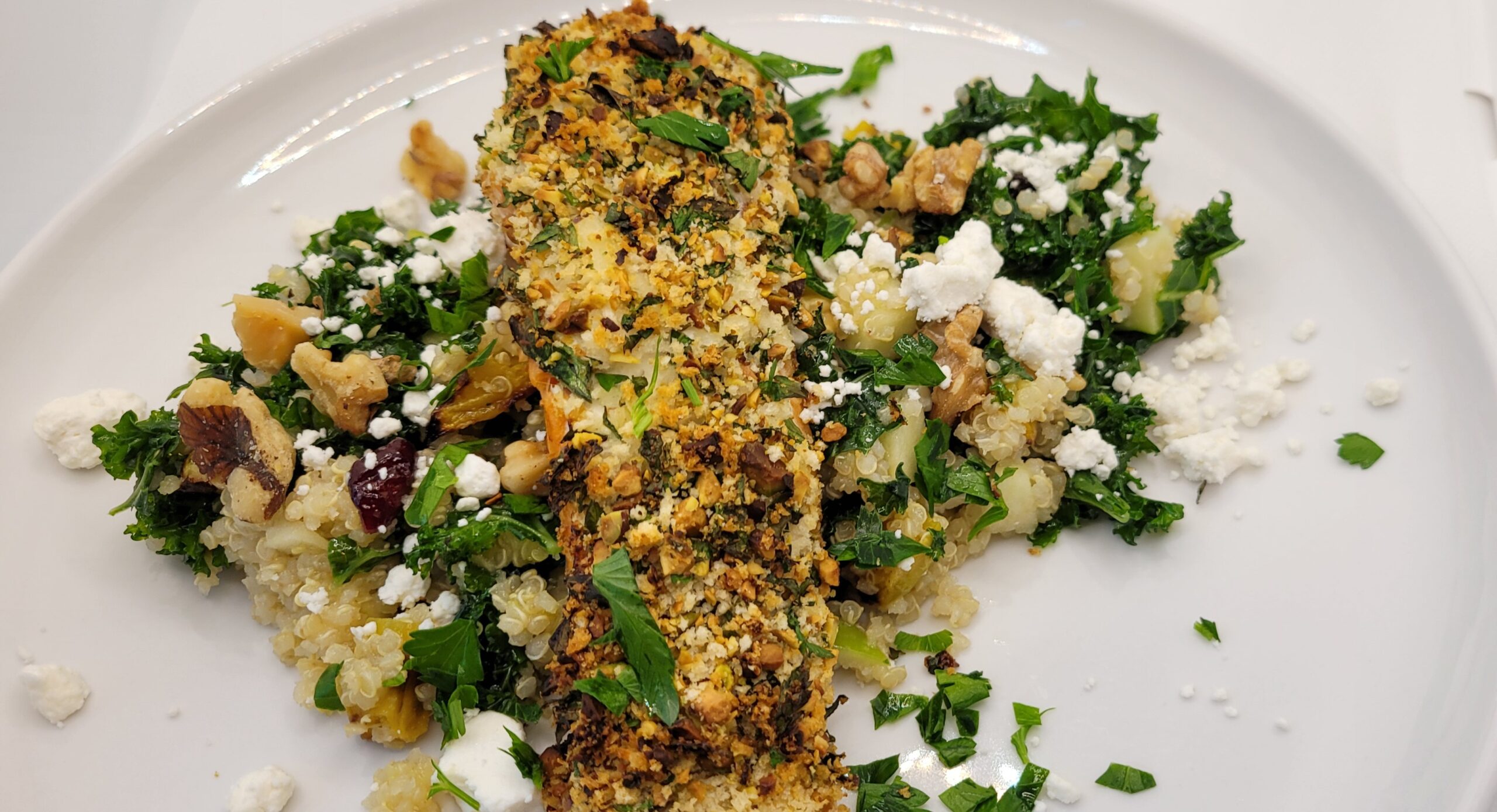 Pistachio Crusted Salmon Airfryer - Meats-Beets-Bubbles
